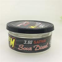 China 100ml Clear PET Easy Open Can 33mm Height with Aluminum Lid for Bubble Tea Packaging for sale