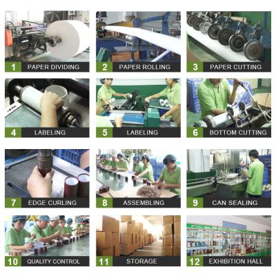 China Cardboard Kraft Paper Cylinder Tube Containers Offset Printing for sale