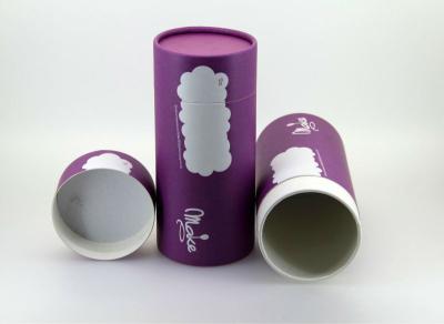 Cina La carta kraft Cilindrica porpora elegante inscatola l'imballaggio per l'imballaggio del tè/alimento/cosmetici in vendita