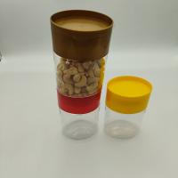 China Stackable PET Jar with Screw Lid Airtight 438ml 1000ml for Nuts for sale