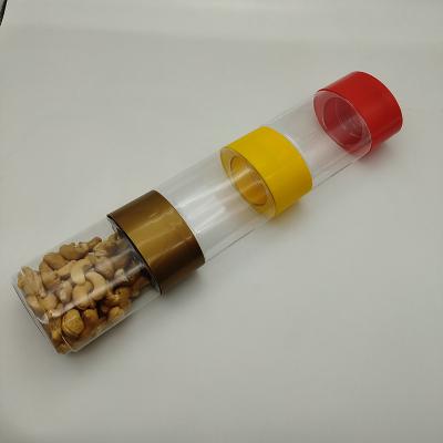 Cina Coperchio accatastabile della vite di forma del barattolo aperto facile differente dell'ANIMALE DOMESTICO ermetico per i dadi in vendita