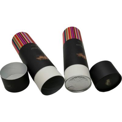 China Tubo de papel hermético del polvo biodegradable del café que empaqueta el papel de aluminio interno en venta