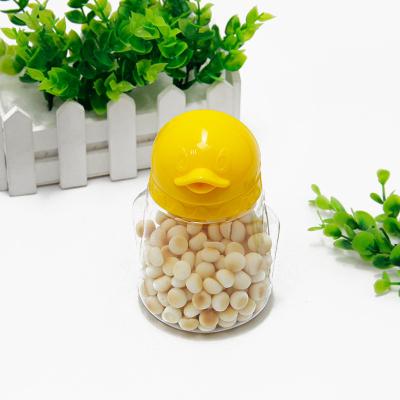 Cina I bambini favoriscono a biscotto del pinguino il chiaro barattolo d'imballaggio di plastica forma animale adorabile 350ml in vendita
