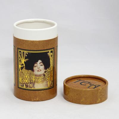 Chine Le papier jaune classique de tube de carton de catégorie comestible met en boîte l'emballage à vendre