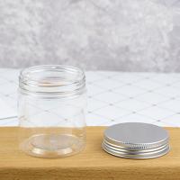 China Clear PET Plastic Ice Cream Container 300ml with Aluminum Lid 85mm for sale