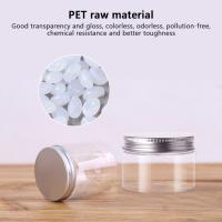China Clear PET Plastic Ice Cream Container 300ml with Aluminum Lid 85mm for sale