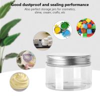 China Clear PET Plastic Ice Cream Container 300ml with Aluminum Lid 85mm for sale