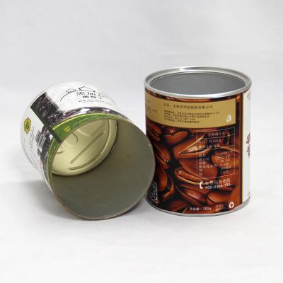 China SGS-FDA Certified Cylinder Paper Composite Cans with Easy Open Lid for Dried Fruits and Nuts for sale