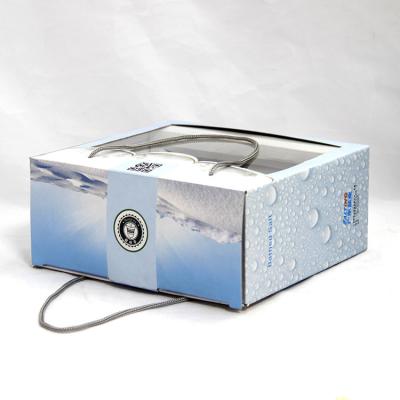 China Square Cardboard Recycled Paper Gift Boxes with PCV Window for Milk Powder/ Toy Packaging for sale