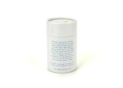 Cina Imballaggio bianco della metropolitana della carta del cilindro ecologico per i cosmetici/regalo in vendita