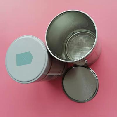 China Empty Round Airtight Coffee Tin Plate Cans Tinplate Tea Packaging Tin Box for sale
