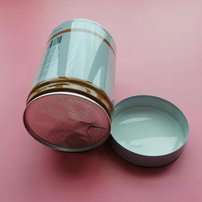 China Empty Round Airtight Coffee Tin Plate Cans Tinplate Tea Packaging Tin Box for sale