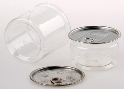 Cina Scatola metallica trasparente del commestibile, latte medie della plastica dell'ANIMALE DOMESTICO di dimensione in vendita