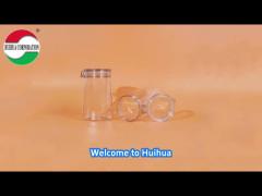 1080ML Recycled Transparent Storage Plastic Clear PET Cans Sealed Jar With Screw Lid Pet Food Coffeeealed Jar