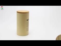 Recipiente Hermético de Chá em Papel Kraft com Tampa de Cortiça Tubo Cilindro para Embalagem de Alimentos Doces Artesanato Biscoitos Superfície em Relevo