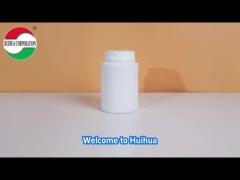 Cilindro de plástico transparente de 2000ML para garrafa de HDPE reciclável e à prova de humidade para produtos nutricionais de saúde HMD2000-138