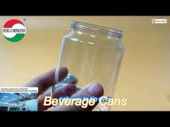 250ml pet beverage can for juice and soft drinks with easy open lid