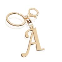 Quality GUGEER Letter Keyring Alphabet Initial Keychain, Metal Letter Key Ring for Women for sale