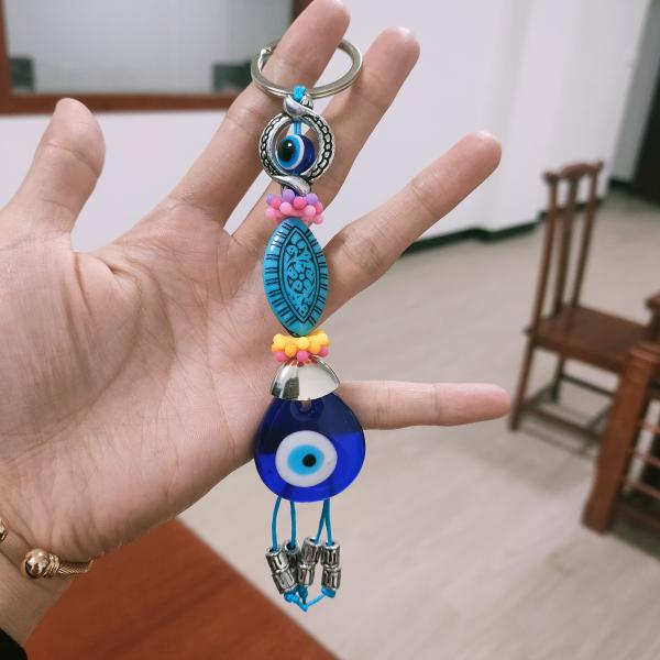 Quality GUGEER Evil Eye Turkish Eye Hanging Wall Amulet for Good Luck and Protection at Home Lucky Amulets and Protection for sale