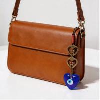 Quality GUGEER Evil Eye Heart Keychains Bag Purse Keychains Good Luck Amulet protection for sale