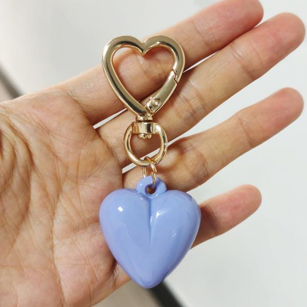 Quality GUGEER  Love Heart Keychain Heart Bag Charms for Handbags Bag Purse Heart Keychain Valentine's Day Gift for Women Girls for sale
