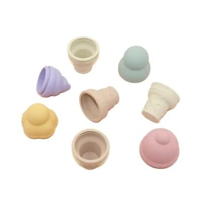 Cina Bambini da spiaggia Set estivo gelato a base di muffa morbida giocattoli di sabbia di silicone in vendita