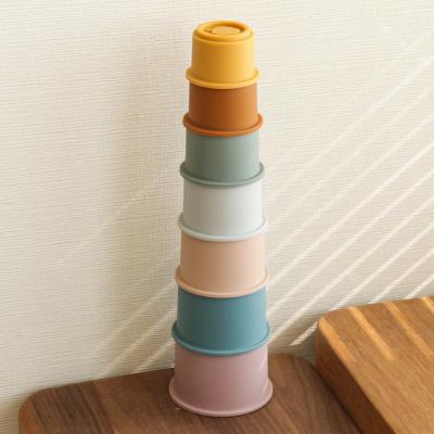 Cina Montessori Educativo Bambini Modello Giocattoli Animali Tazze di Silicone in vendita