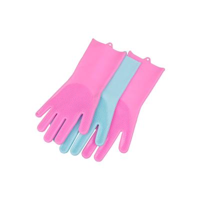 Cina Pulizia Magico Cucina Domestica Silicone Guanti da lavaggio piatti in vendita