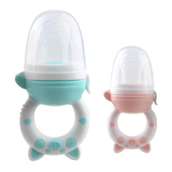 Quality Food Grade Soft Customized Baby Feeding Silicone Pacifier Baby Fruit Food Feeder for sale