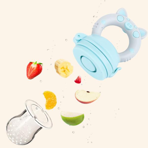 Quality Food Grade Soft Customized Baby Feeding Silicone Pacifier Baby Fruit Food Feeder for sale