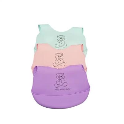 China Clean Soft Bib Set Catch All Waterproof Feeding Silicone Bibs For Baby for sale
