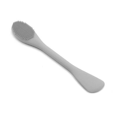 China Double-Headed Product Soft Facial Wash Cleanser Silicone Face Mask Brush for sale