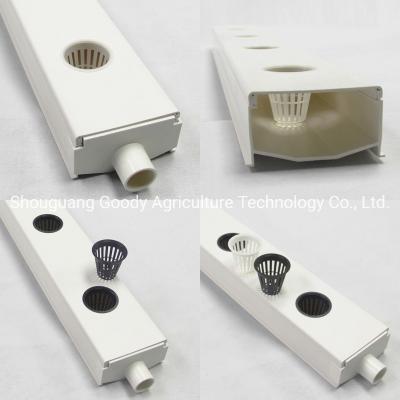 China Hydroponics System PVC Plant Growing Gutter Vertical Farming Systems for sale