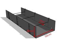 China Horizontal Trough System Cocopeat Grow Gutter for Hydroponics for sale