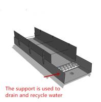 China Plastic Hydroponic Grow Trough Tomatoes Gutter System for sale