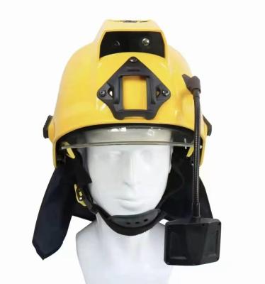 China Gas Detection Fireman Helmet IR Thermal Imaging Camera Fire Proof Safety Helmet Camera for sale
