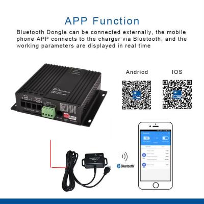China DC DC Battery Charger 12V-12V 30A Support Bluetooth Automatic Smart Charger for sale