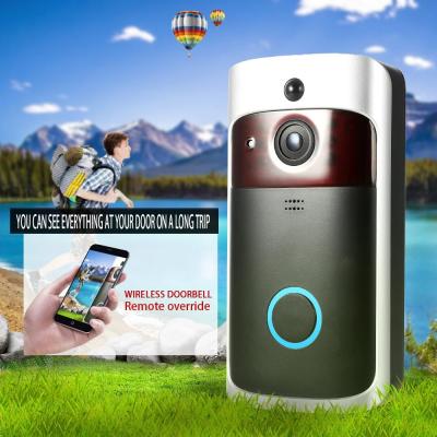 Chine 166 degrés champ d'angle de vue WIFI vidéo sonnette de porte détection de mouvement vue en direct à distance à vendre