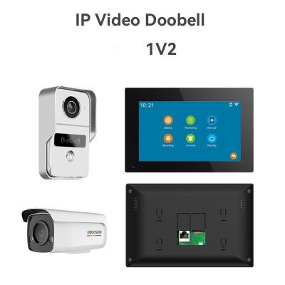China All Black WIFI Video Doorbell With 166° Wide Visual Angle SD Card Recording and Motion Detection for sale
