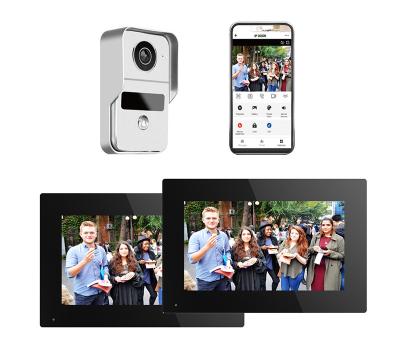 China All Black WIFI Video Doorbell With 166° Wide Visual Angle SD Card Recording and Motion Detection for sale
