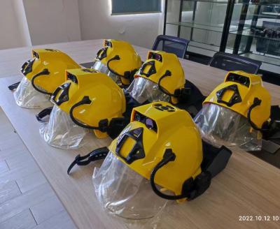 China 4G Firefighter Rescue Helmet Integrated Thermal-image Sensor With Live Streaming 2 Way Talk for sale