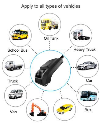 Cina Videoregistratore Dual Camera della videocamera portatile della motocicletta del motociclo DVR di 2CH 1080P in vendita