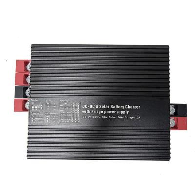 China Vehicle DC/DC alternator charger Solar Panel MPPT DUO input for RVs for sale
