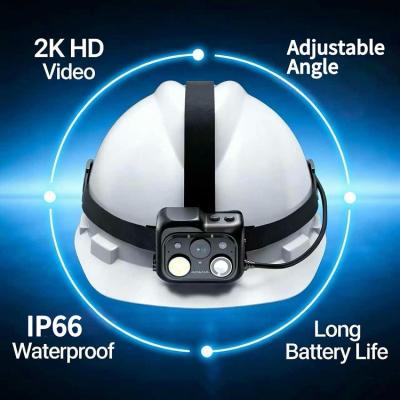 China Safety Helmet Camera Featuring Nano SIM Card TF Card Storage Options LED Light and Support for Cluster PTT Intercom and AI Algorithms for sale