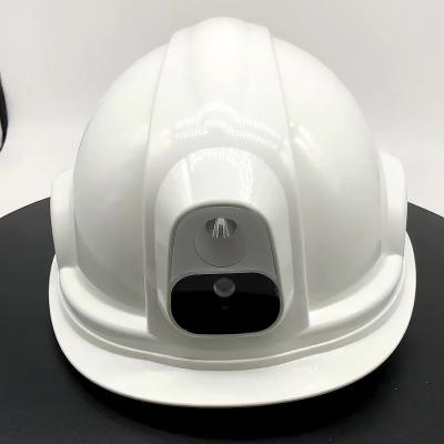 China Hard hat Safety helmet 4G Real-Time GPS wifi live streaming for Mining Construction end software server for sale