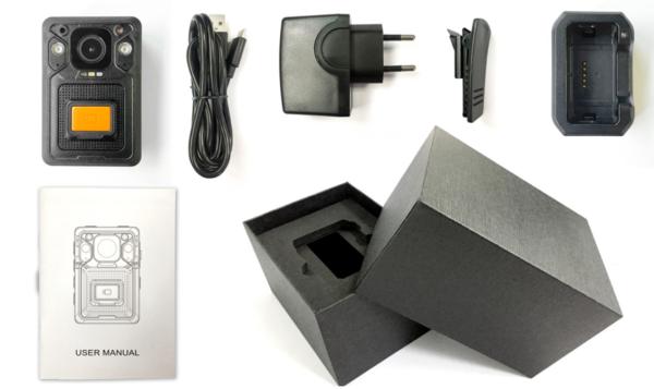Night Vision H.265 4G GPS Body Worn Camera Docking Station Shockproof IP67 Waterproof