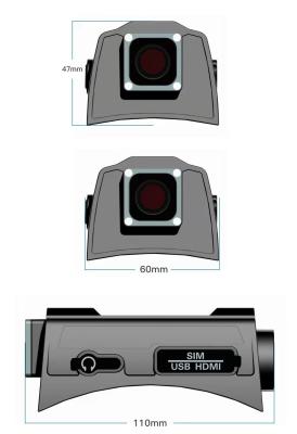 Cina La Doppio-lente tattica militare rovesciata H.265 HDMI della macchina fotografica del casco di sicurezza impermeabilizza in vendita