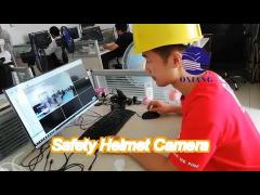 durable industrial safety helmet camera 289*233*150 mm with led light