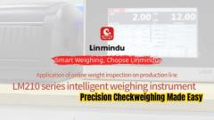 LM210 Weighing Indicator Modbus RTU Communication for Inline Checkweighing