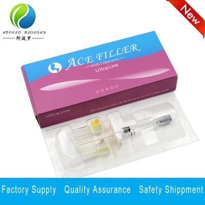 China Best Quality Female1ml hyaluronic acid HA dermal filler injection for sale